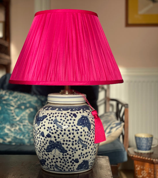 Magenta Silk Lamp Shade – The Ginger Jar Lamp Co. Ltd.