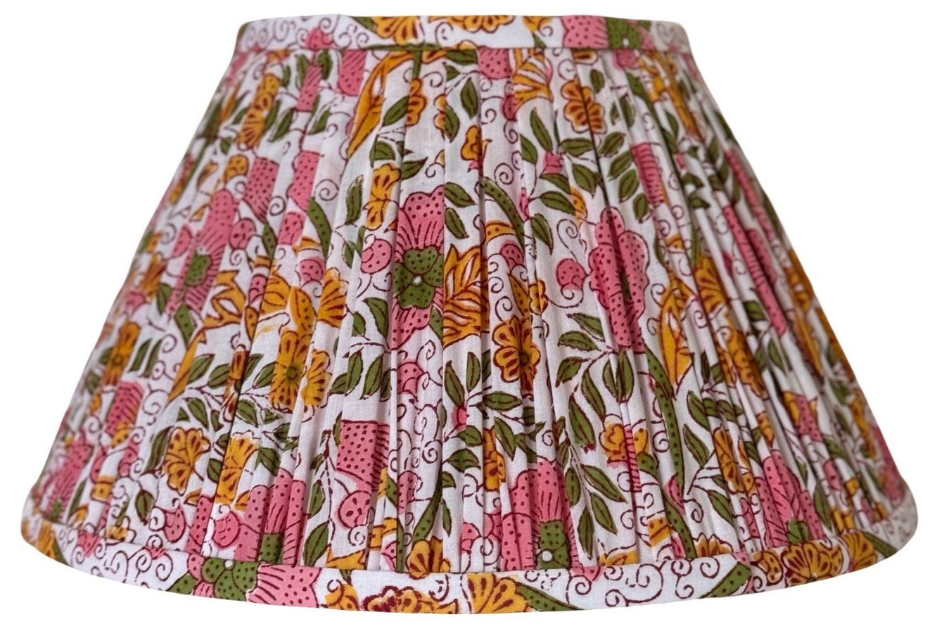 Patna Block-Printed Lamp Shade – The Ginger Jar Lamp Co. Ltd.